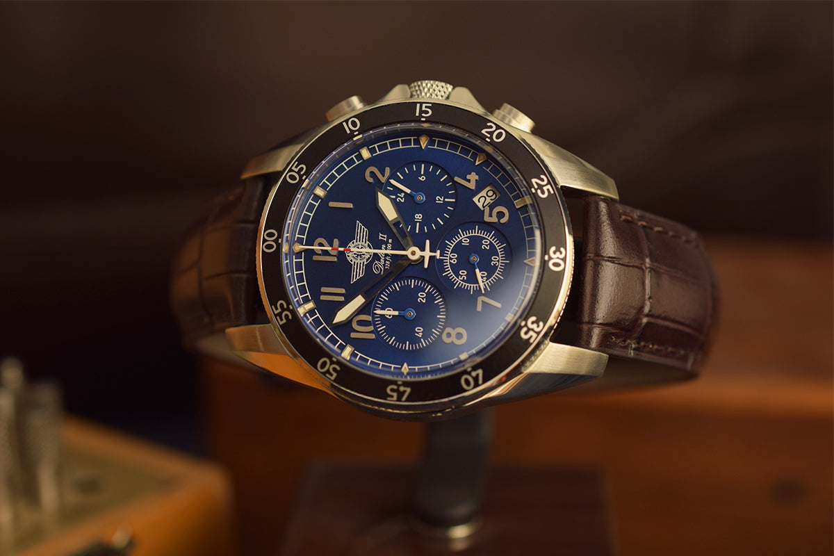 Collector's Corner – Dalton 2 Blue Safir Chronograph 41 – MALM watches