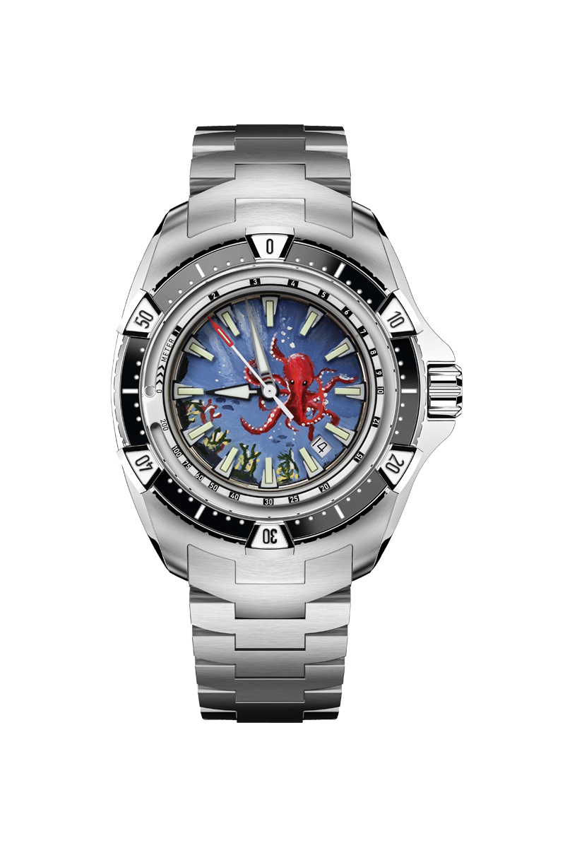 Art Collection Frogdiver 44 Raging Calamari – MALM watches